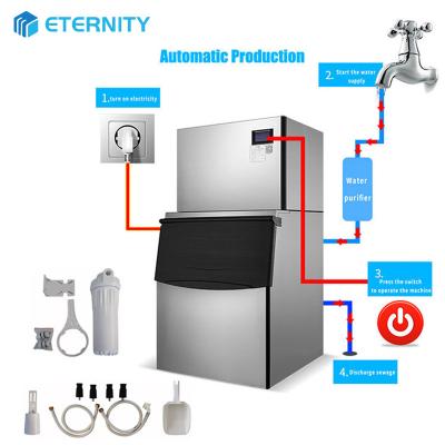 중국 상업용 아이스 큐브 얼음 기계의 일일 출력 900KG는 외식 산업, 호텔, 바, 교통에 사용됩니다. 판매용