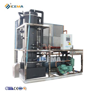 China 8T/24H Commercial Tube Ice Machine with PLC Controller Schneider Circuit Interrupter and R404 Refrigerant for sale