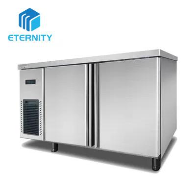 China Stainless Steel Refrigerator Freezer with Adjustable Door Bins and R404A Refrigeration Technology for sale