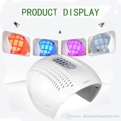China PDT LED light therapy face mask red blue purple light treatment 3 colors LED face beauty equipment acne remover for sale