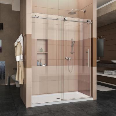 China Toughened 10mm thickness glass frameless style sliding shower enclosure for sale