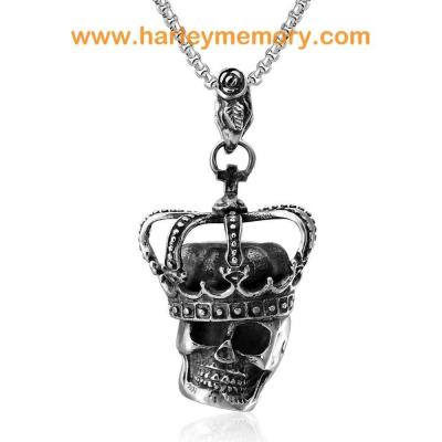 China harley biker legend Hight quality stainless steel skull pandent for sale