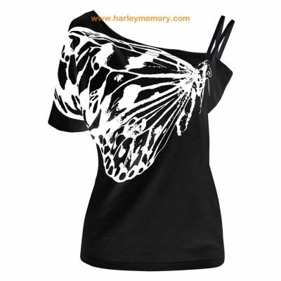 China harley rider legend lady cotton short sleeve t-shirts for sale