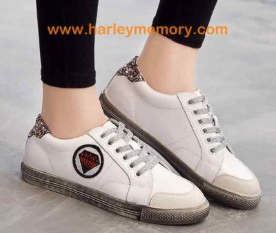 China harley biker legend woman causel leather shoes,diamond shoes,lady causel shoes for sale