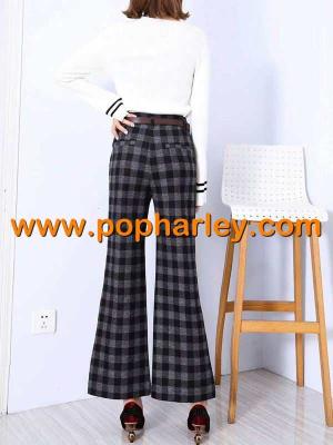 China factory wholesale lady denim jeans,leisure trousers,plaid trousers for sale
