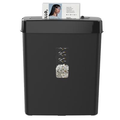 China Integrated 3.43gallons 8 sheets Cross Cut Paper Shredder Machine With Reverse Function CD222P-8 for sale