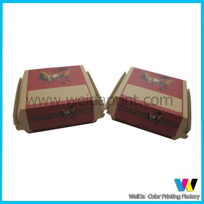 Cina Contenitore d'imballaggio di 600g - di piccolo hamburger di stampa offset di CMYK cartone 1800g in vendita