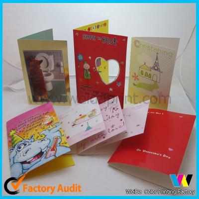 China Casamento/cópia cartão dobrável do aniversário/convite do Valentim, impressão de cartão feito sob encomenda à venda
