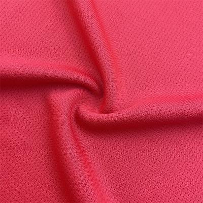 China Sportswear Dry Fit Polyester Mesh Fabric Moisture Wicking With Eyelet Design for sale