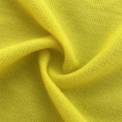 China Soft Knitted Plain Micro Lining Velvet Fabric For Bath Slippers 145-155cm Width for sale
