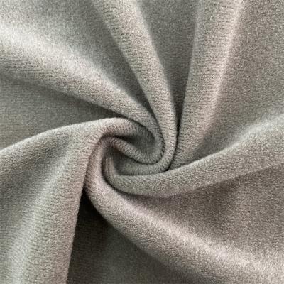 China Soft Knitted Plain Micro Lining Velvet Fabric For Bath Slippers 145-155cm Width for sale