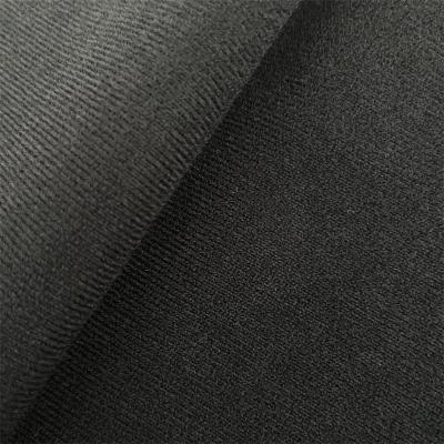 China Soft Knitted Plain Micro Lining Velvet Fabric For Bath Slippers 145-155cm Width for sale