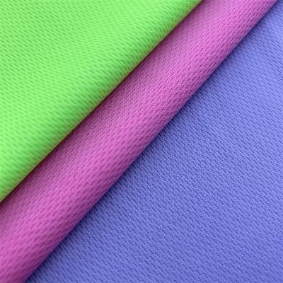 China Weft Knitted Bird Eye Mesh Fabric For Reflective Safety Suit And Basketball Jersey for sale