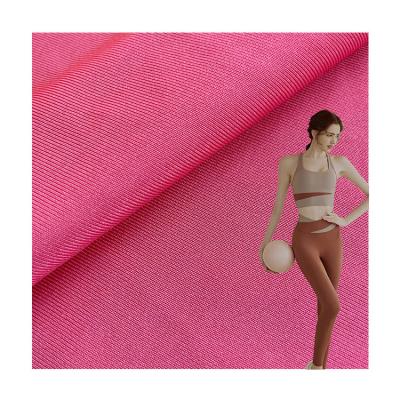 China YARN DYED Breathable Anti UV 40D 4 Ways Stretch Jersey Lycra Fabric For Yoga Clothes OEM for sale