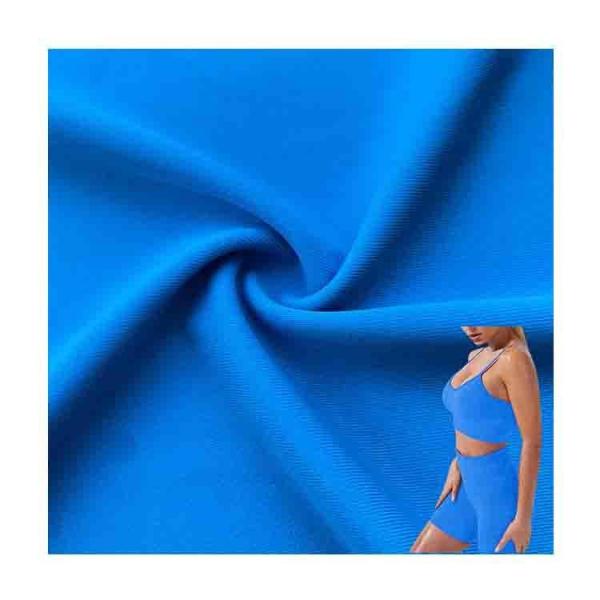 Geflechtetes Jersey Stoff 40D Badeanzug Yoga-Set 4-Wege Strecken 81% Nylon 19% Spandex Lycra