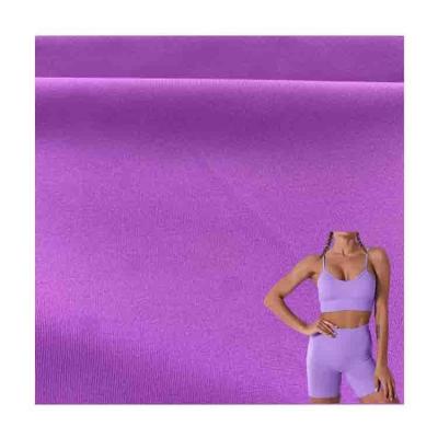China Gebreide trui anti-statisch 81% nylon 19% spandex voorraad voor gebreide yoga set stof Te koop
