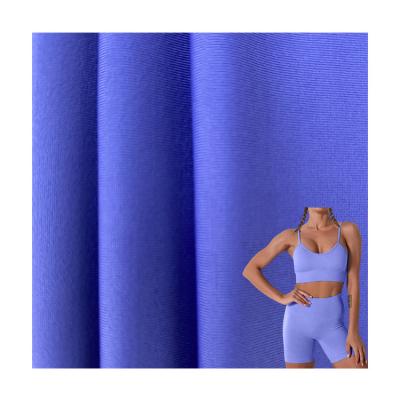 China 81% Nylon 19% Spandex Lycra Stof Vierweg Stretch voor Custom Badkleding Yoga Set Te koop