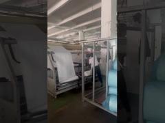 On-site filming of the production process of Jiarui Textile Company's own fabric factory