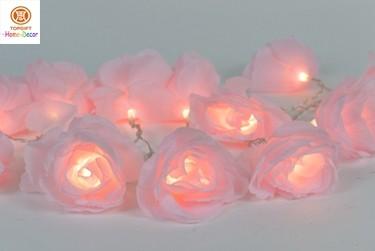 China Flower Led Christmas Decoration Lights , Handmade 3V Low Power Christmas decor lighting for sale