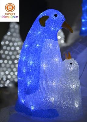 China Huge Penguin 3D Led Christmas Decoration Lights Acrylic Handmade 31V for sale