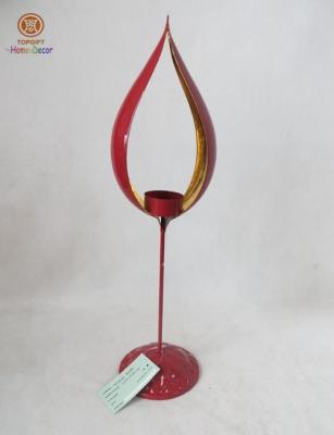 China Free standing long stem Wedding decorative candle holders support Logo printing for sale