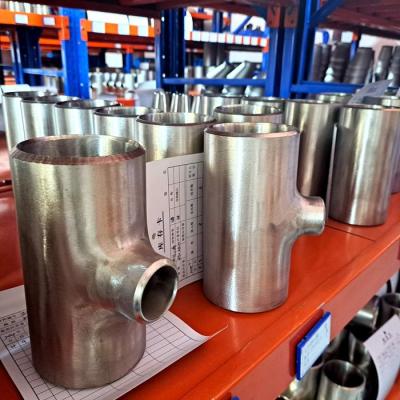 China Corrosion Resistant Titanium Alloy Fittings Titanium Tee Pipeline for sale