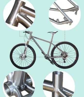 China Titanium Alloy Bike Frame For Mountain Bike Internal Wiring Internal Brake Shock Absorption for sale