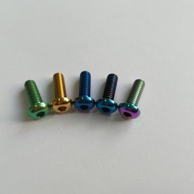 China Din913 Titanium Bolt Titanium Hexagon Socket Screws with Flat Point for sale