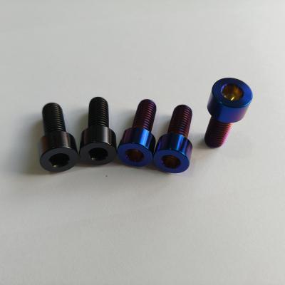 China Din913 Titanium Bolt Titanium Hexagon Socket Screws with Flat Point for sale