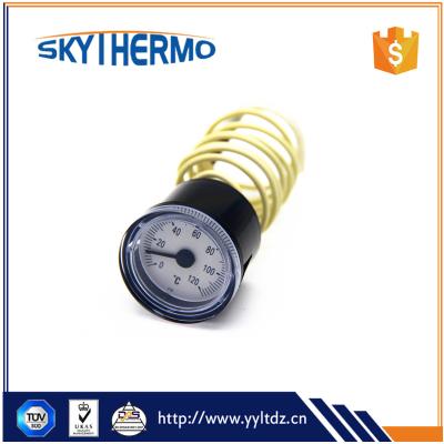 China industrial plastic round remote reading capillary thermometer for boiler for sale