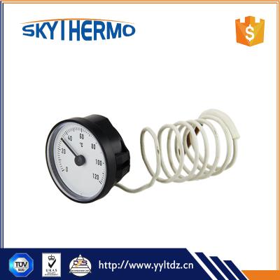 China Indoor User-friendly custom dial capillary thermometer 0-120C for boiler for sale