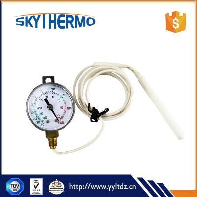 China outdoor  ss304 case remote reading  dial type stress stainless steel capillary  thermometer for sale