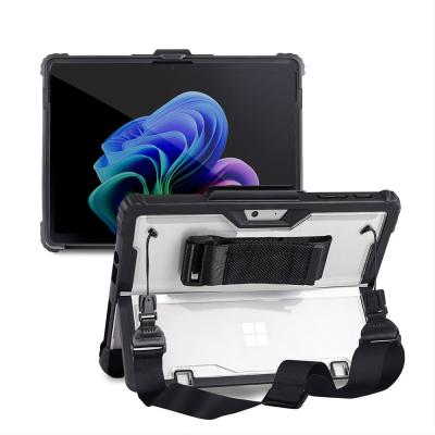 China For Laudtec Simple Tablet Case for Microsoft Surface Pro 11 Pbk243 Hand Grip Strap Multi-Angle Shoulder Holder Air Bag Anti-Fall Wholesale OEM/ODM/Private Label for sale