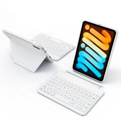 China Laudtec Smart Layout Magnetic Keyboard Case for iPad Mini 6 7 Customize OEM ODM Wireless Scissor Keyboard for iPad Black for sale