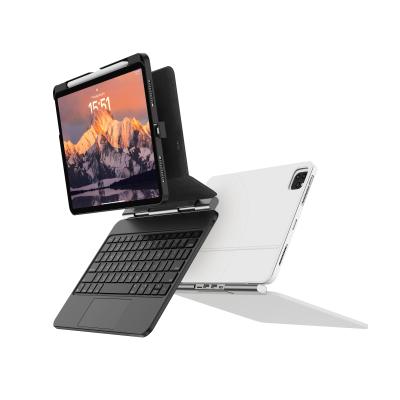 China Laudtec F94 Detachable Magnetic Keyboard Case with 7-Color Backlit, Touchpad & 4-in-1 Hub for IPad/iPad Pro/ iPad Air 11 Inch for sale