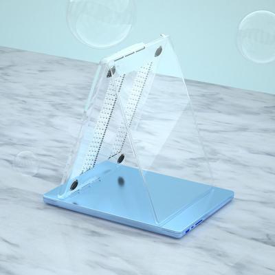 China High Clear Transparent Pc Laptop Case Cover with Different Color Accept CustomizeLogo for Macbook Air 15 Pro 14 for sale