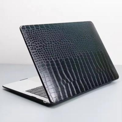 China Luxury OEM Crocodile Pattern Style Pu Leather Laptop Case Cover Shell for Macbook Air Pro13 14 Inch for sale
