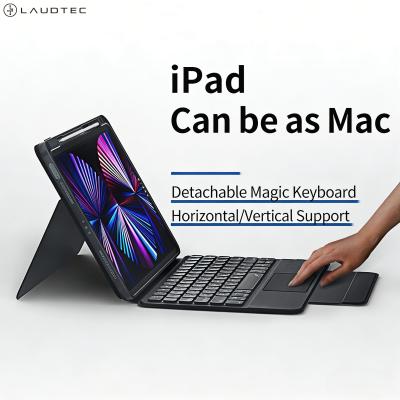China Wholesales Magnetic Keyboard for iPad 10/11 Trackpad Stylus Holder  Portrait/landscape Support Sleep/wake Function Backlit for sale