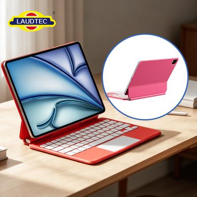 China Professional Executive Metal Floating Magnetic Keyboard Case Smart Touchpad Ergonomic Scissor Keys for iPad Pro 13 for sale
