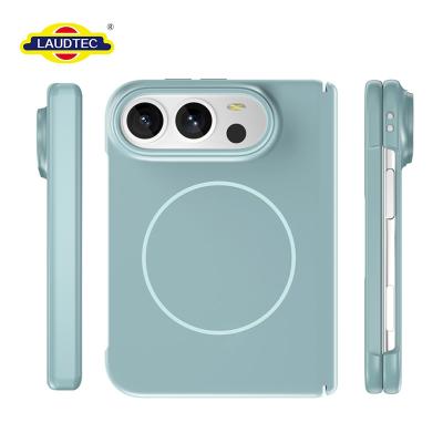 China Laudtec Premium Foldable Magnetic Mobile Phone Case for iPhone Fold Matte Skin-Feel Shockproof Protective Cover Ultra-light Feel for sale