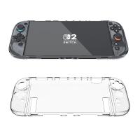 China Laudtec Clear Switch 2 Game Console Split Protective Case PC Crystal Transparent for Switch 2 Protective Case for sale