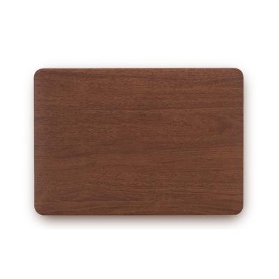 China Laudtec PU Leather Wood Grain Laptop Case Skin Hard Shell Cover for MacBook Air 13 2025 Wholesale OEM/ODM/Private Label for sale