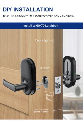 Cina Materiale astuto della lega di alluminio della serratura di porta della tastiera dell'impronta digitale della cifra di Tuya Wifi in vendita