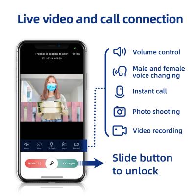 China Tuya APP Bluetooth Lock Smart Home Video Doorbell Door Lock for sale