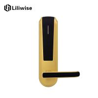 China IC Card Electronic Door Lock with 10,000 Operations Battery Life - Zinc Alloy Hotel Security System 340mm x 78mm for sale