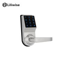 China Zinc Alloy Electronic Remote Door Lock with Touch Screen Panel - 4 Unlock Methods, 160x68x36mm, 1 Year Battery Life for sale