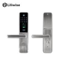 China Intelligent Digital Front Door Lock Touch Screen Password Smart Lock 350mm 78mm for sale