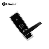 China SJ6088-3 Fingerprint Keyless Security Door Lock with 300 Data Capacity and 10,000 Operation Battery Life for sale