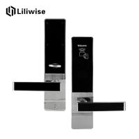 China Hotel IC Card Door Lock Silver Zinc Alloy 10000 Operations 30-60mm Door Thickness for sale
