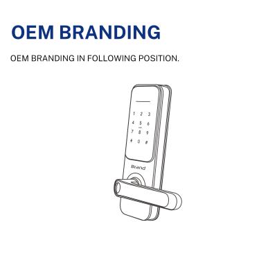 China Tuya WiFi BLE Smart Door Lock with Fingerprint and Keypad for sale